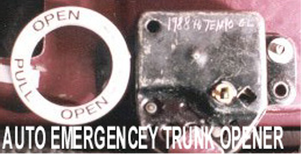 "Quick-Out" Emergency Trunk Release